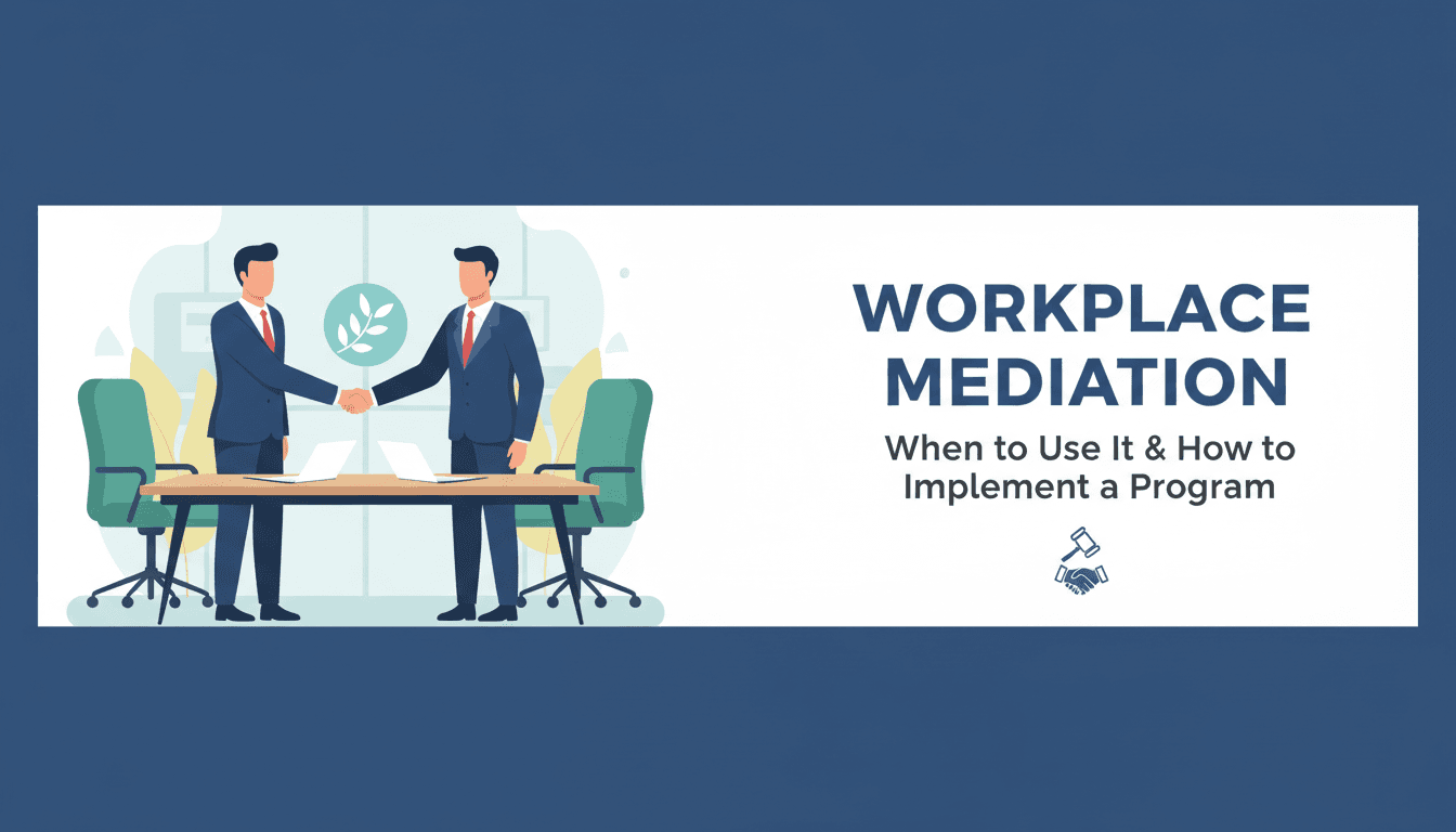 Workplace Mediation: When to Use It & How to Implement a Program